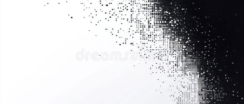 Abstract Digital Pixelated Disintegration Effect on Image Stock ...