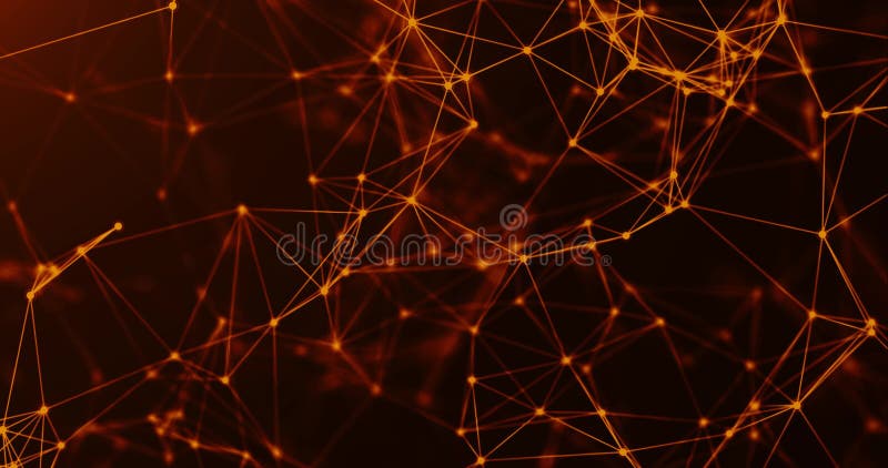 Abstract Digital Plexus Background. from a Tangle of Lines, Dots and Triangles, Data ...