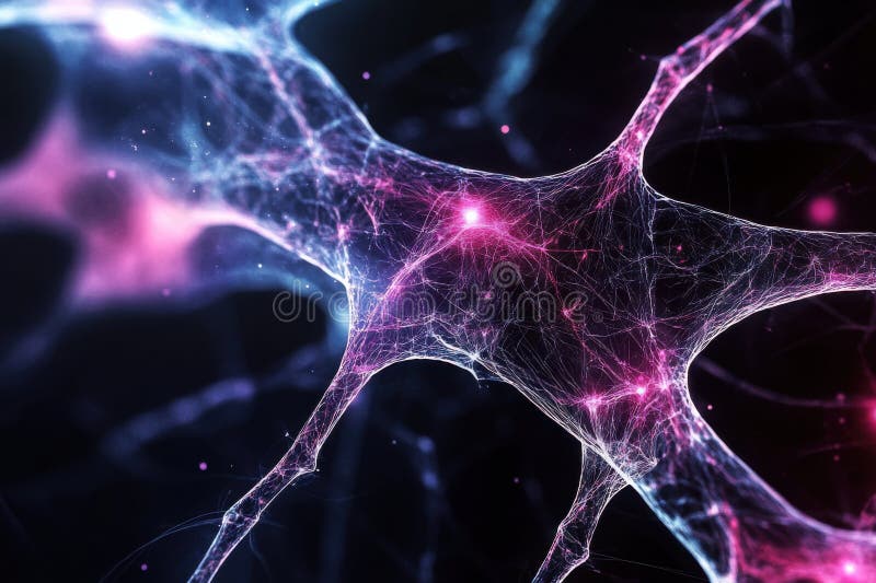 Abstract Digital Plexus Network in Motion with Vibrant Neon Colors ...