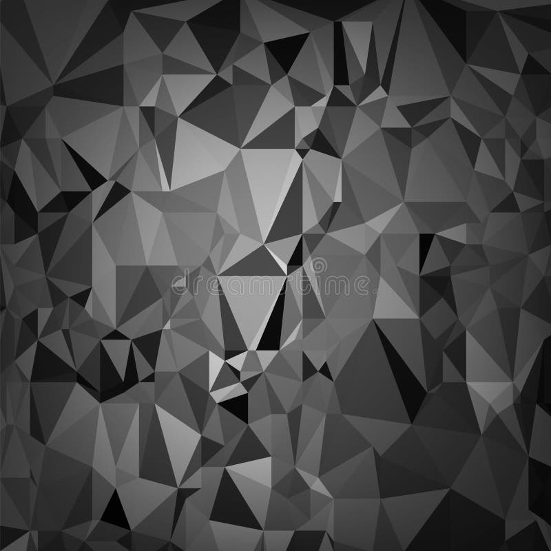 Abstract Digital Polygonal Grey Background Stock Vector - Illustration ...
