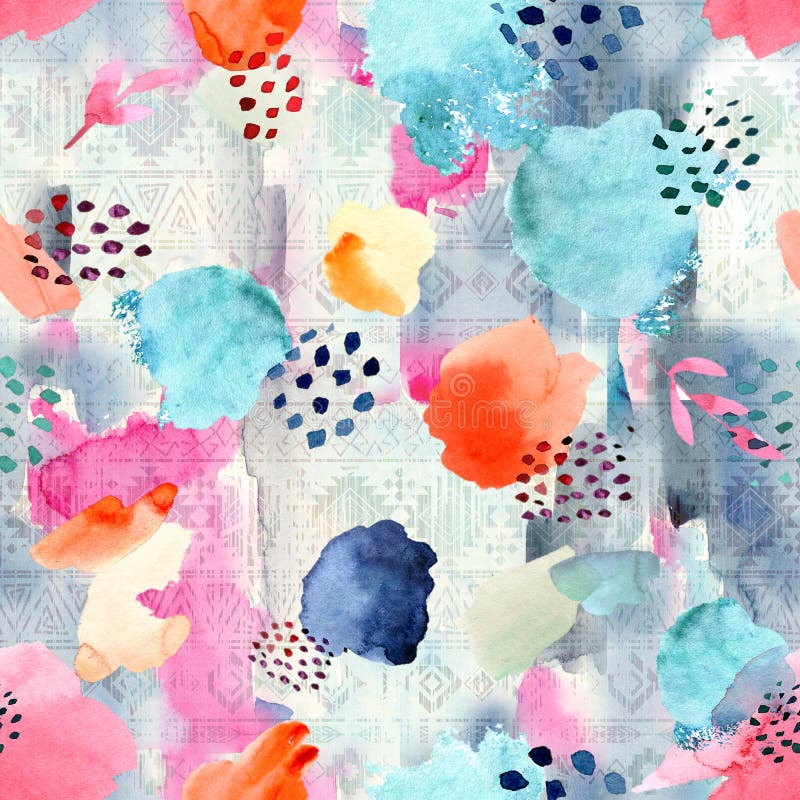 Flower Digital Print Pattern Background Stock Illustration ...