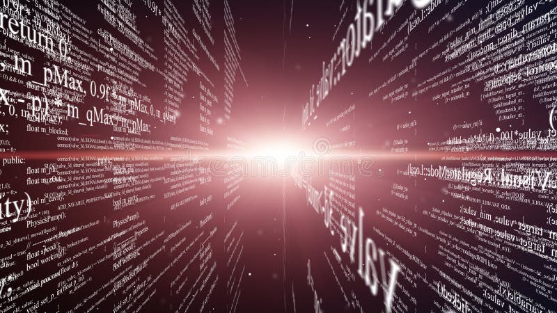 Matrix on black background stock illustration. Illustration of abstract ...