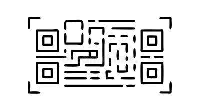 Abstract Digital QR Code Grid Pattern Vector, Vector Design Generative ...