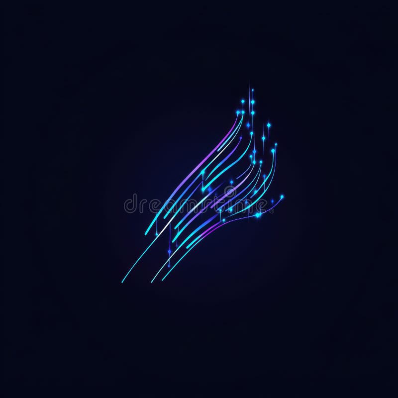 Abstract Neon Light Streaks Stock Illustration - Illustration of ...