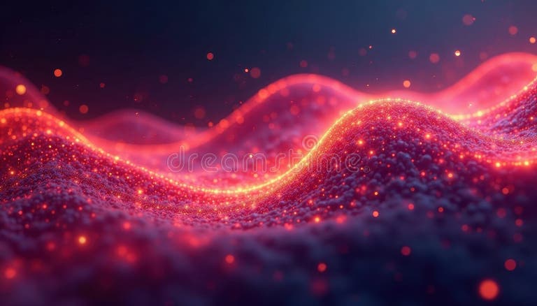 Abstract Digital Rendering of Flowing Light Waves and Electromagnetic ...