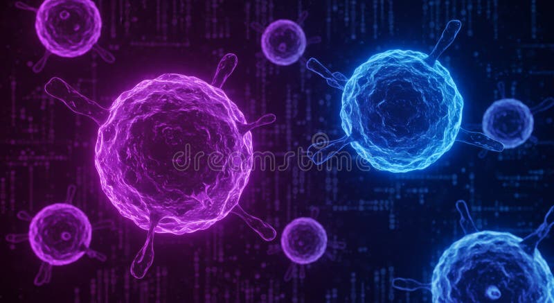 Abstract Digital Representation of Influenza a Viruses Stock ...