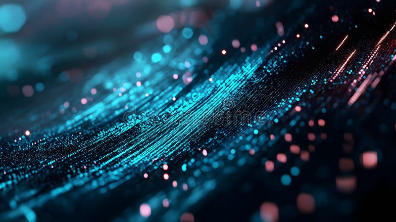 Abstract Data Wave Network Graphic Stock Illustration - Illustration of ...