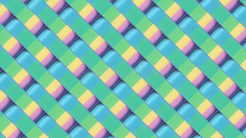 Loop Animation of Moving Rectangular Shapes with Trendy Gradient 3d Rendering 4K Stock Footage ...