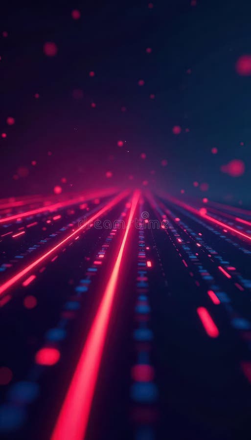 Abstract Digital Security Concept with Glowing Lines, Data Security ...