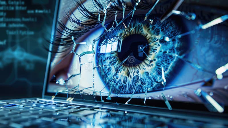 Abstract of Digital Connected Shape and Particle with Tech Cyber Style ...