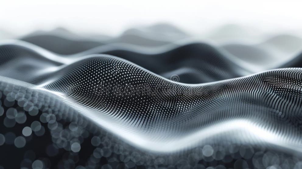 Abstract Digital Sound Equalizer. Linear Wave-like Sound. Stock ...