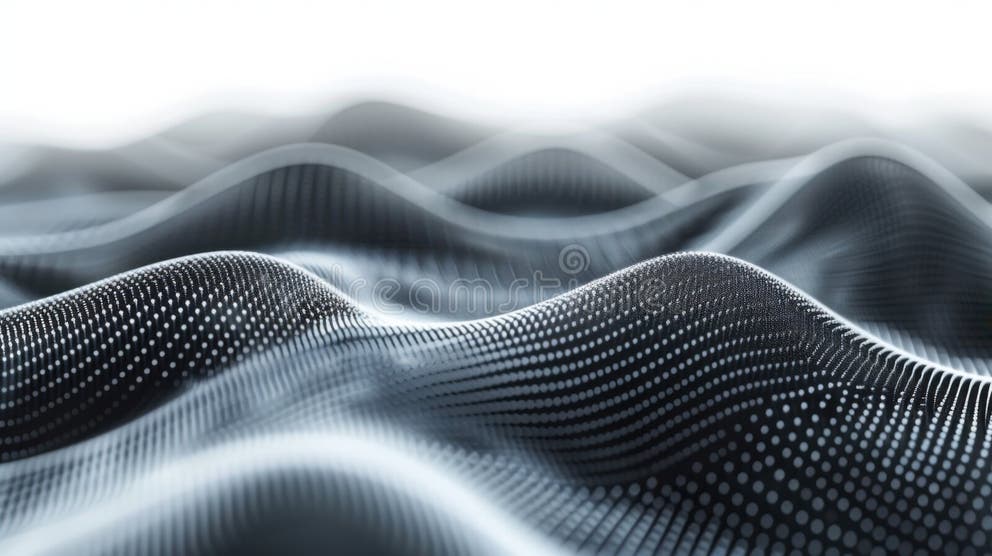 Abstract Digital Sound Equalizer. Linear Wave-like Sound. Stock ...