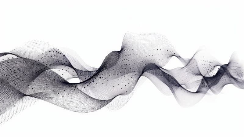 Abstract Digital Sound Equalizer. Linear Wave-like Sound. Stock ...