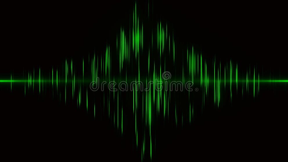 Abstract Digital Sound Wave. Equalizer, Wave on Black Background ...