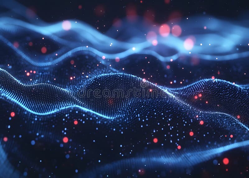 Abstract Digital Sound Wave Pattern Element, Sound Waves Oscillating ...