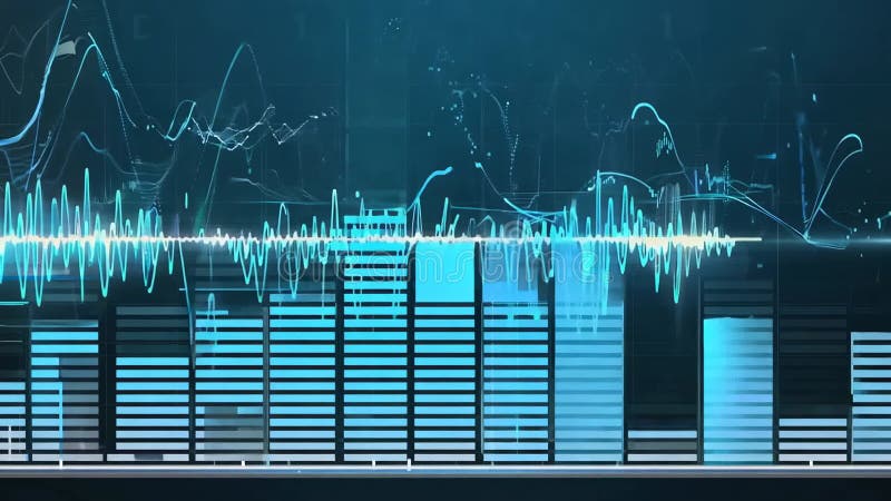 Abstract Digital Sound Waves and Equalizer Representation for Media ...