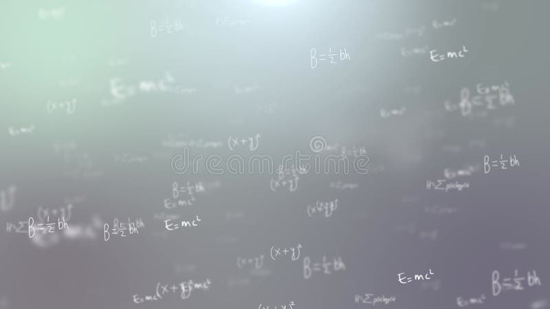 Abstract Digital Space Loop Mathematics and Physics Formulas. Loop 4k Loop Animation Stock ...