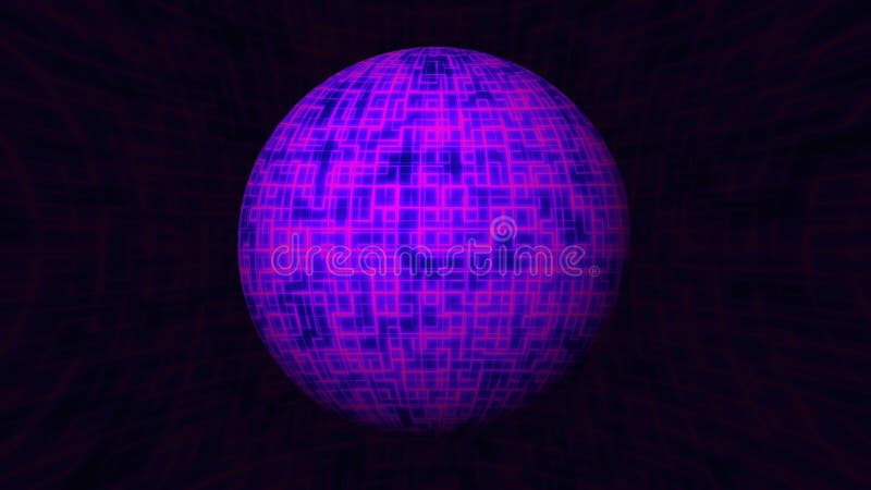 Abstract digital sphere stock illustration. Illustration of sphere ...