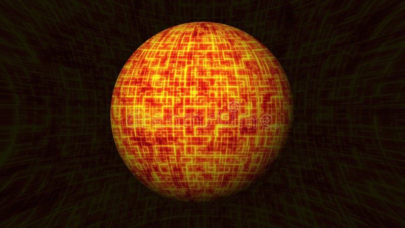 Abstract digital sphere stock illustration. Illustration of cyber ...