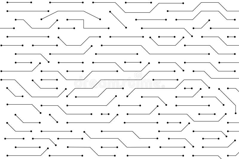 Abstract Digital Tech Background with Black Circuit Board Design ...