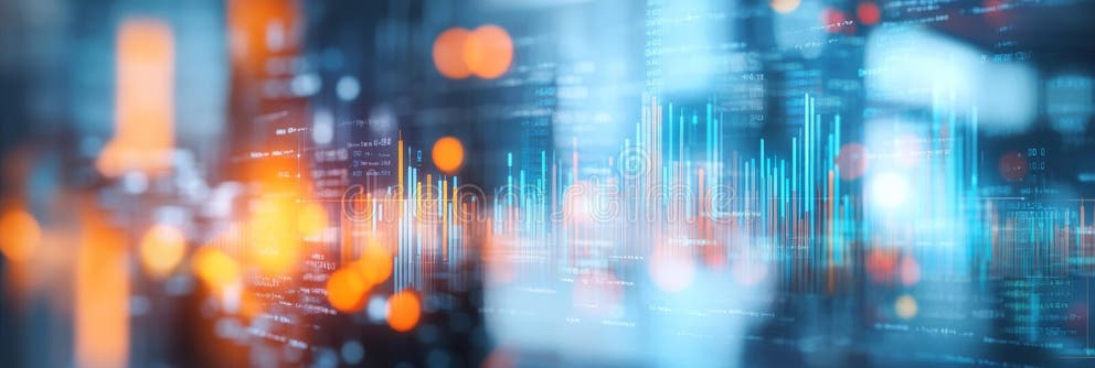 Abstract Digital Technology Background Featuring Diverse Data ...