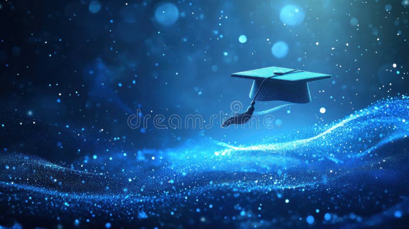 Abstract Digital Technology Background with a Graduation Digital Stock ...