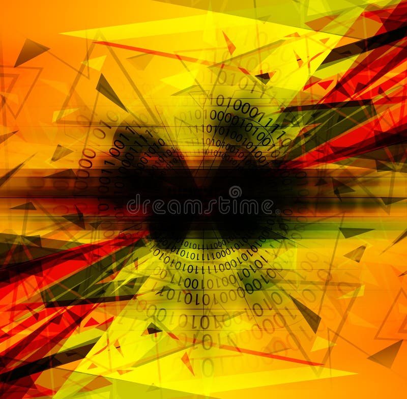 Abstract Digital Technology Background, Computer Programing Process ...