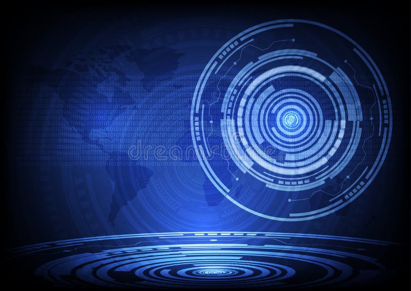 Abstract Digital Technology. Stock Illustration - Illustration of black ...