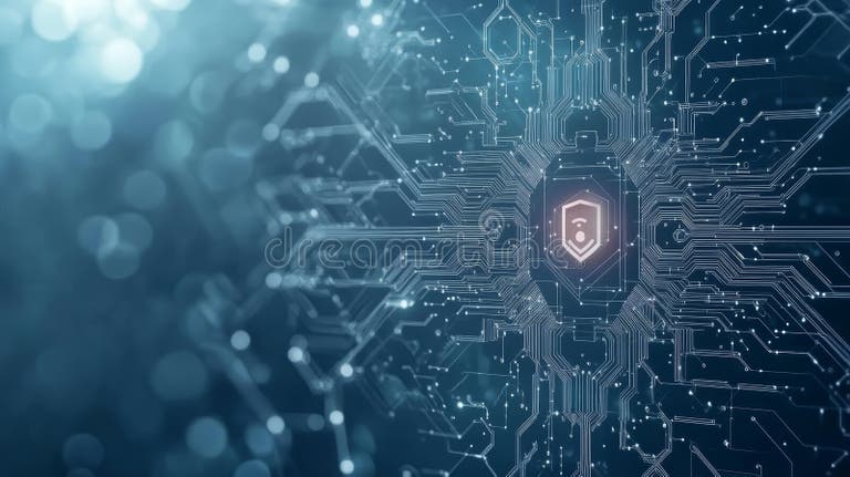 Abstract Digital Technology Background Showcasing Interconnected ...