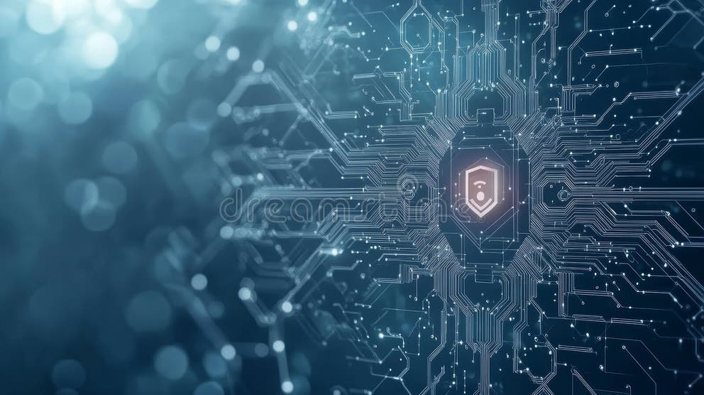 Abstract Digital Technology Background Showcasing Interconnected ...