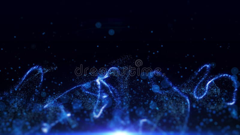 Abstract Grid Line Scifi Structure Particle Form Flickering in Cyber ... Abstract Grid Line Scifi Structure Particle Form Flickering in Cyber ...
