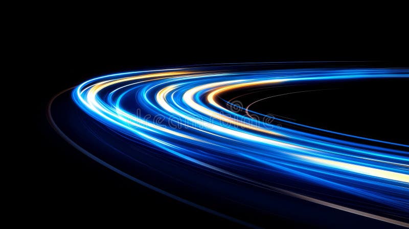 The Abstract Digital Technology Features a Dark and Fast-paced Visual ...