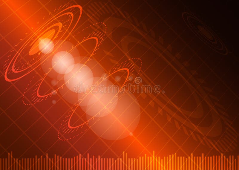 Abstract Technology Logo Stylized Spherical Surface With Abstract ...