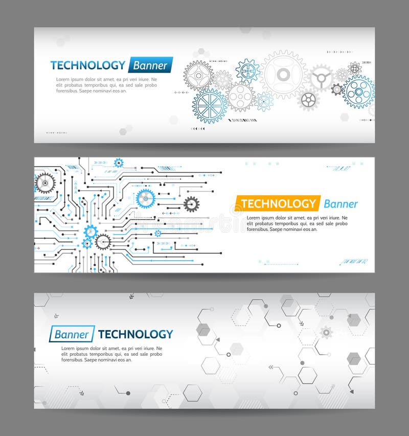 Abstract Digital Technology Web Design Concept. Stock Vector ...