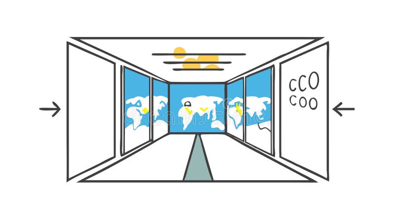 Abstract Digital Tunnel, Information Flow Gateway, Vector Design Generative AI Stock Vector ...