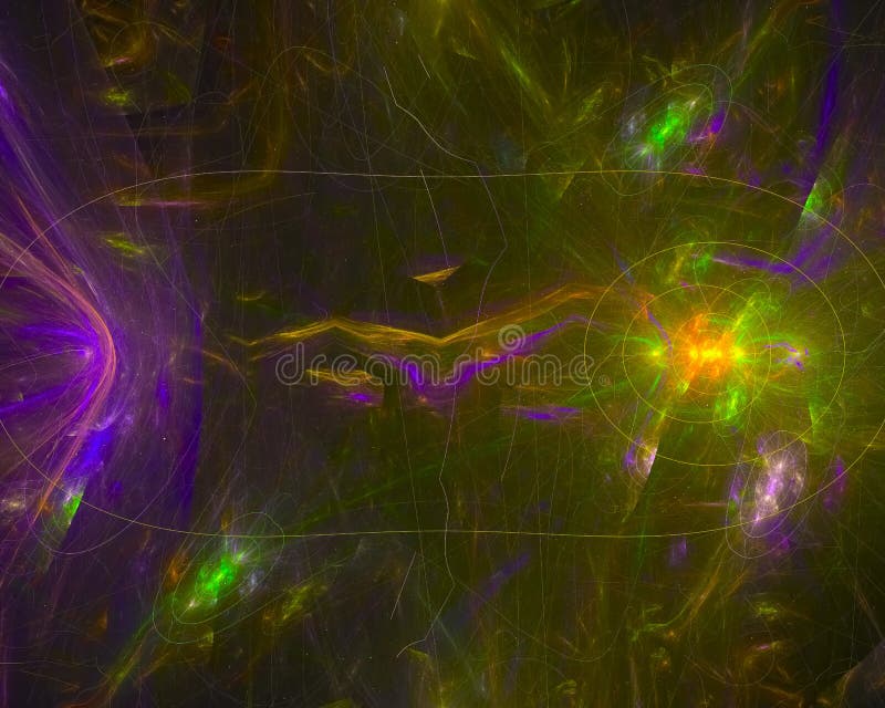 Abstract Digital Vibrant Fractal, Texture Card Science Element Effect ...