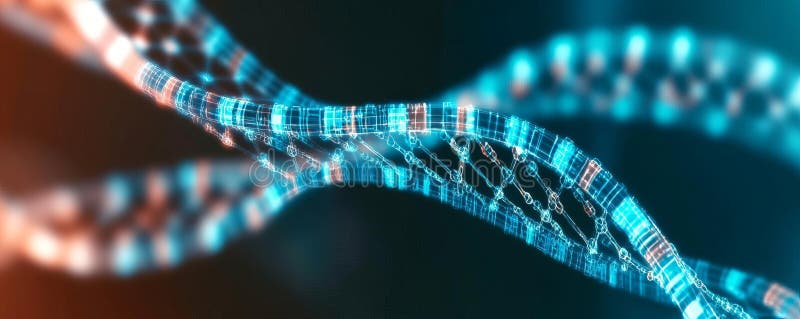 Abstract Digital Visualization of a DNA Helix with Interactive ...