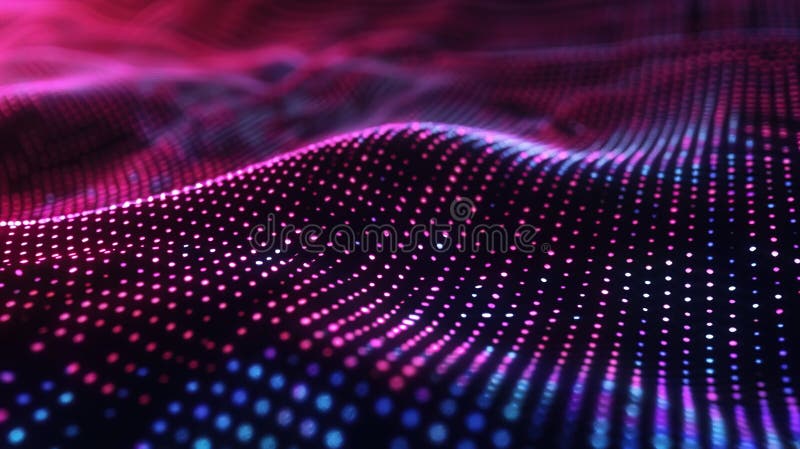 Abstract Digital Wave stock illustration. Illustration of visual ...