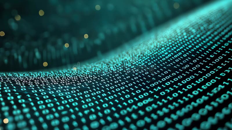 Flowing Binary Code On Digital Data Grid Stock Footage Video Of Grid Code 375469534