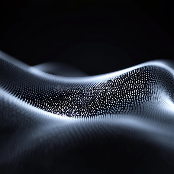 Abstract Digital Wave of Particles Futuristic Binary Code Waveform for ...