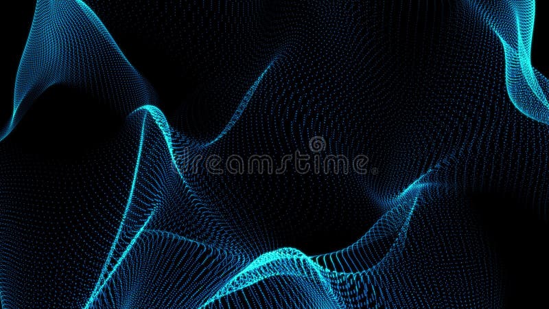 Abstract Digital Wave of Particles. Futuristic Point Wave Stock ... Abstract Digital Wave of Particles. Futuristic Point Wave Stock ...