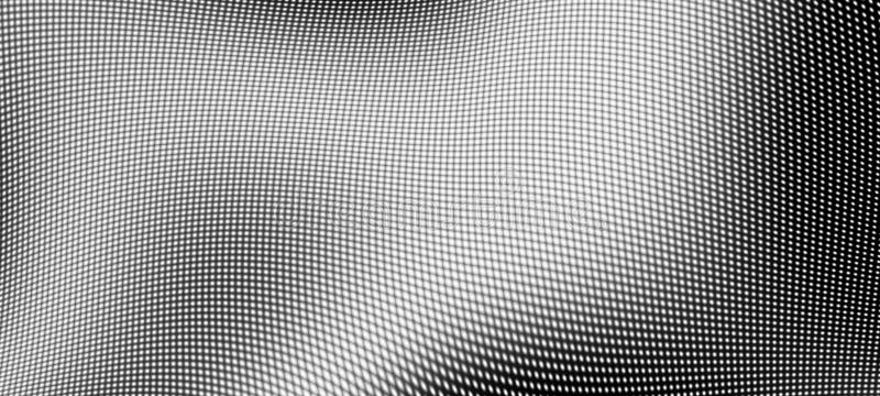 Abstract Digital Wave of Particles. Futuristic Point Wave Stock ...