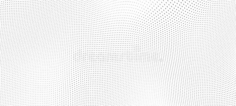 Abstract Digital Wave of Particles. Futuristic Point Wave Stock ...