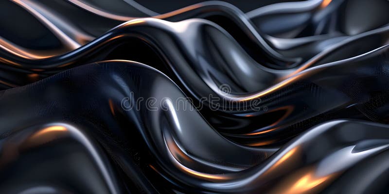 Abstract Digital Wave Pattern on Black Background, Dynamic Black ...