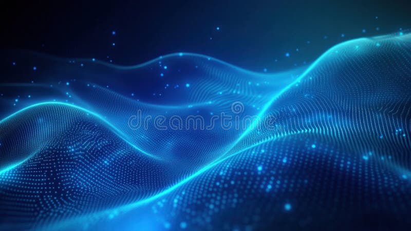 Abstract Digital Wave Pattern Stock Illustration - Illustration of ...