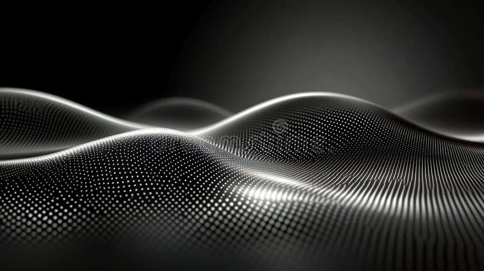 Abstract Digital Wave Pattern, Dark Background Stock Photo - Image of ...