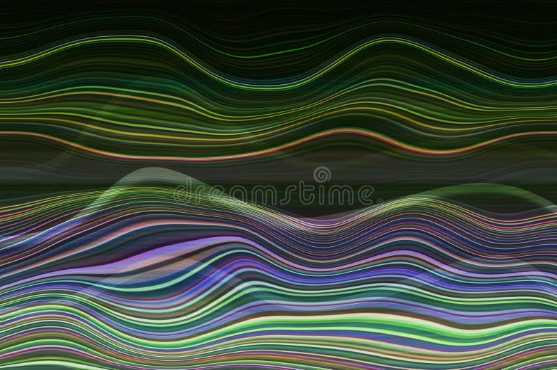 Abstract Digital Wave Pattern Stock Illustration - Illustration of ...