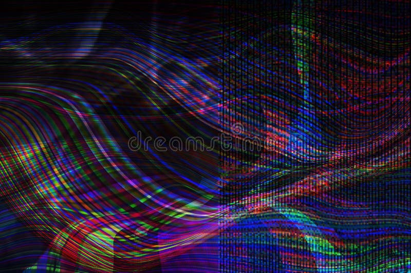 Abstract Digital Wave Pattern Stock Illustration - Illustration of ...
