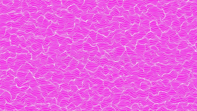 Abstract Digital Wave. Pink Circular Shape on the Background ...