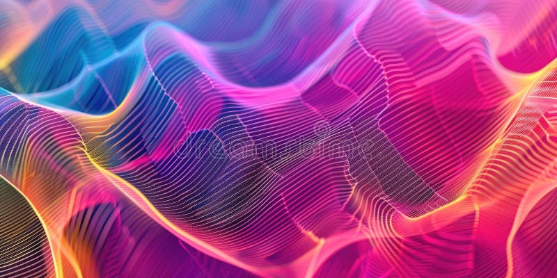 Abstract Digital Wave Texture with Dynamic Design Elements, Innovative ...